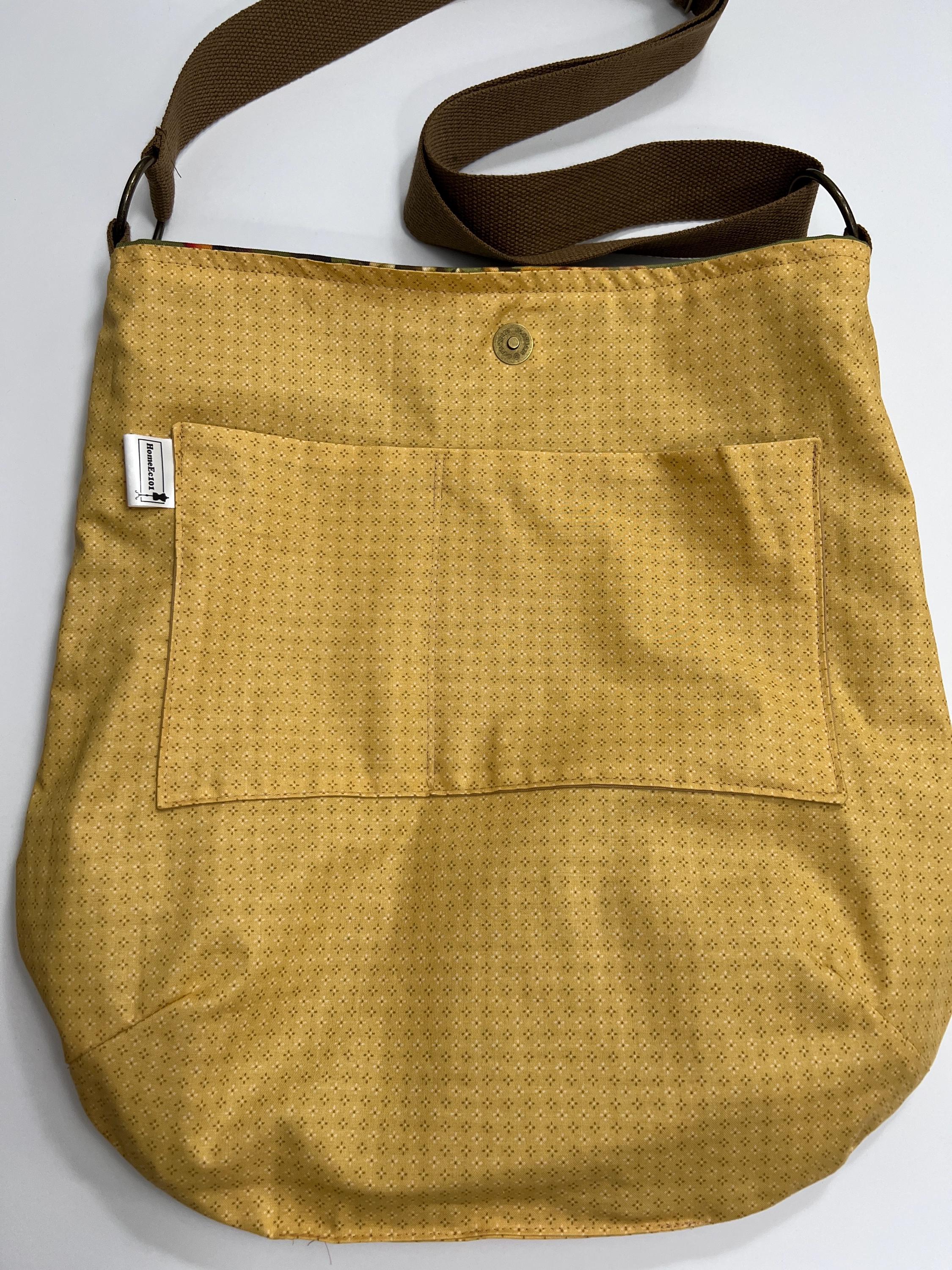 Victorian Birds Cotton Crossbody Hobo Bag: Handmade Slouchy Purse With ...