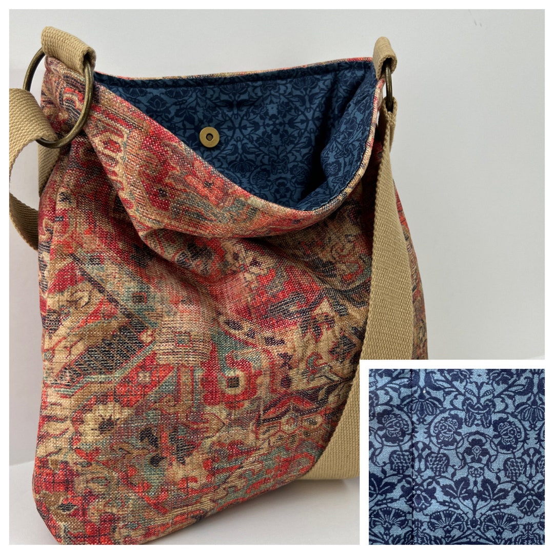 Velvet Crossbody Bag, Washable Cloth Purse, Over the Shoulder Purse ...