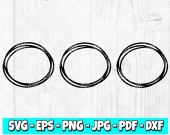 Triple Circle Svg - Etsy