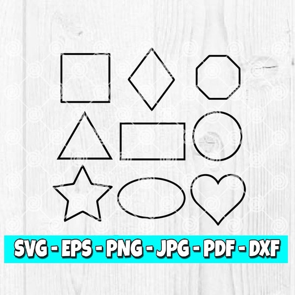 Basic Shapes Svg - Etsy