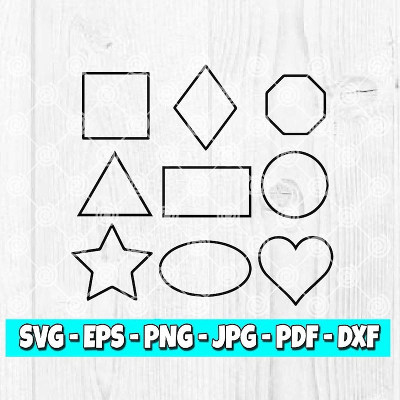 Basic Shapes Svg - Etsy