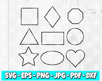 Basic Shapes Svg - Etsy