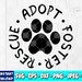 Adopt SVG Foster Svg Rescue Svg Dogs Cats Pet Svg - Etsy