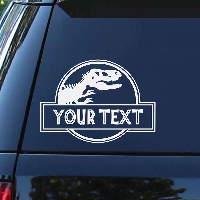 Jurassic World Sticker Name - Etsy