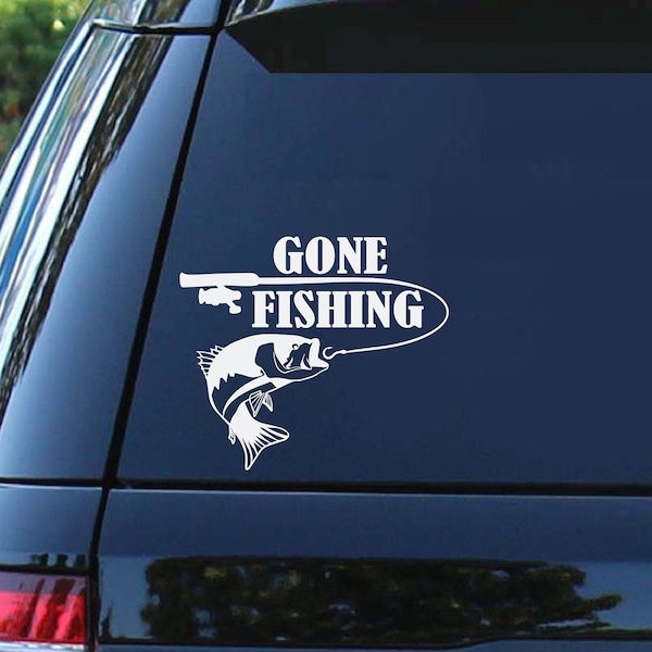 Fishing Decal - Etsy