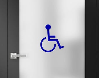 Handicap Sign Funny Decal. Stick Figure Dragging Stick Figure. - Etsy