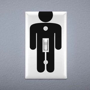 Male Light Switch Cover Plate Men's Room Gag Gift Home Decor Penis ...