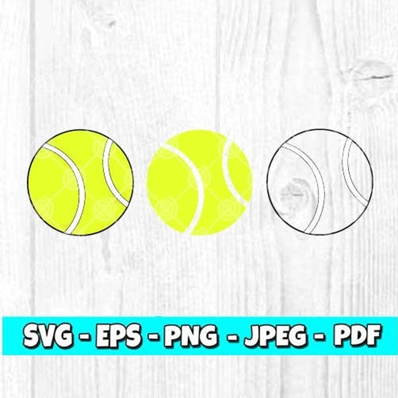 Tennis Ball Svg - Etsy