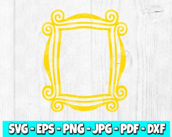 Friends Frame SVG Friends Inspired Peephole Frame Yellow - Etsy