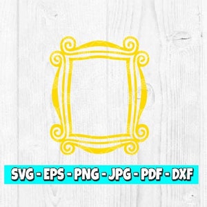 Friends Frame SVG | Friends Inspired | Peephole Frame | Yellow Picture ...