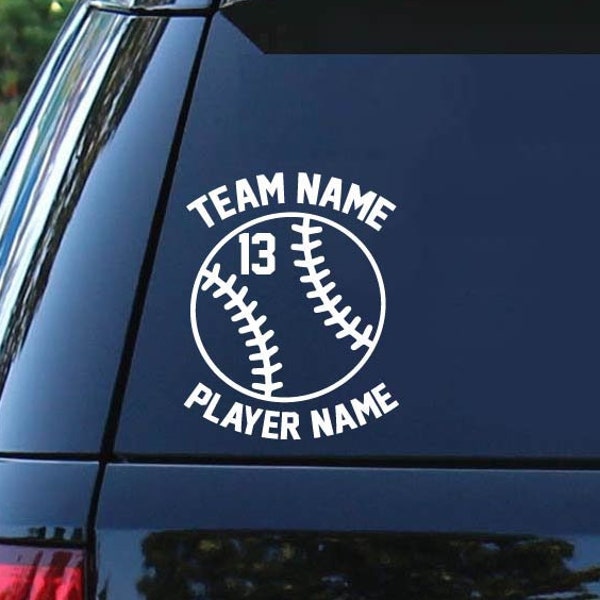 Baseball Decal - Etsy