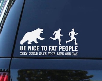 Fat People Decal - Etsy