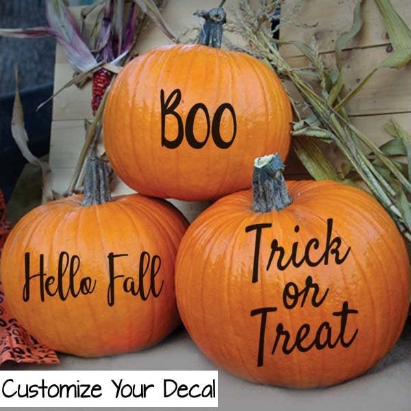 Pumpkin Decals - Etsy
