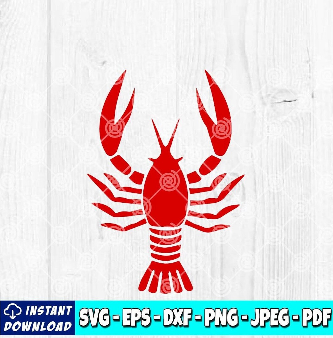 Crawfish SVG | Crawfish Boil Svg | Mardi Gras Crawfish Svg | Crayfish ...