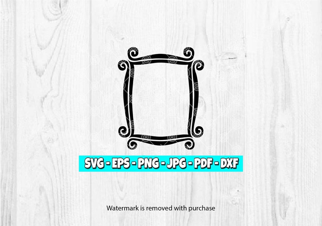 Friends Frame Stencil SVG | Friends Inspired | Peephole Frame | Stencil ...