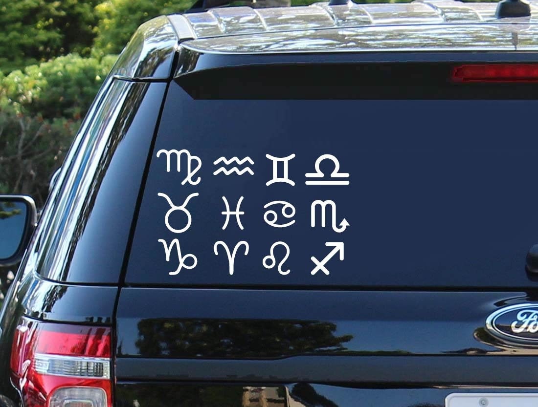 Zodiac Sign Decal: Astrology Car, Laptop Sticker - Etsy