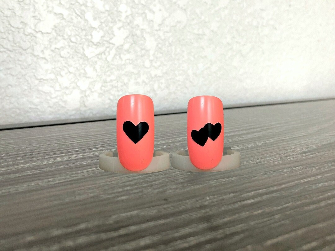 Heart Nail Decals | Vinyl Nail Decal | Vinyl | Nail Decal | Nail Art ...
