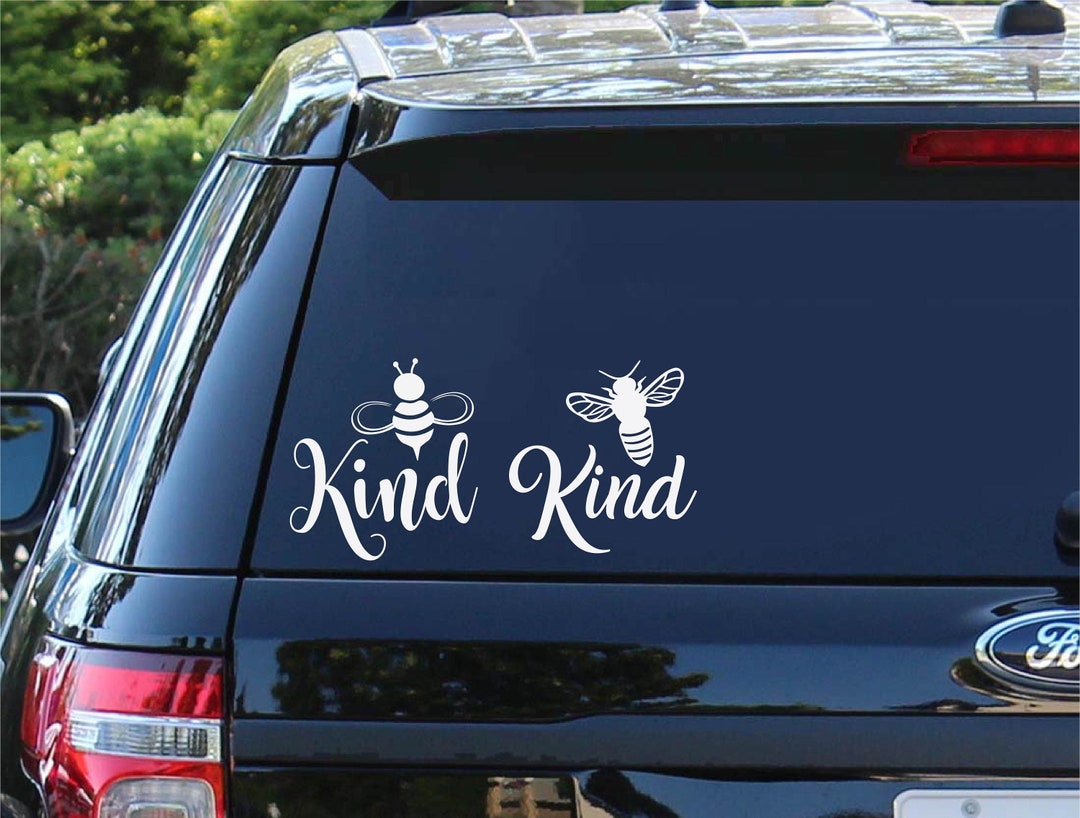 Bee Kind Car Decal | Kind Decal | Bug Decal | Bumble Bee Car Decal ...