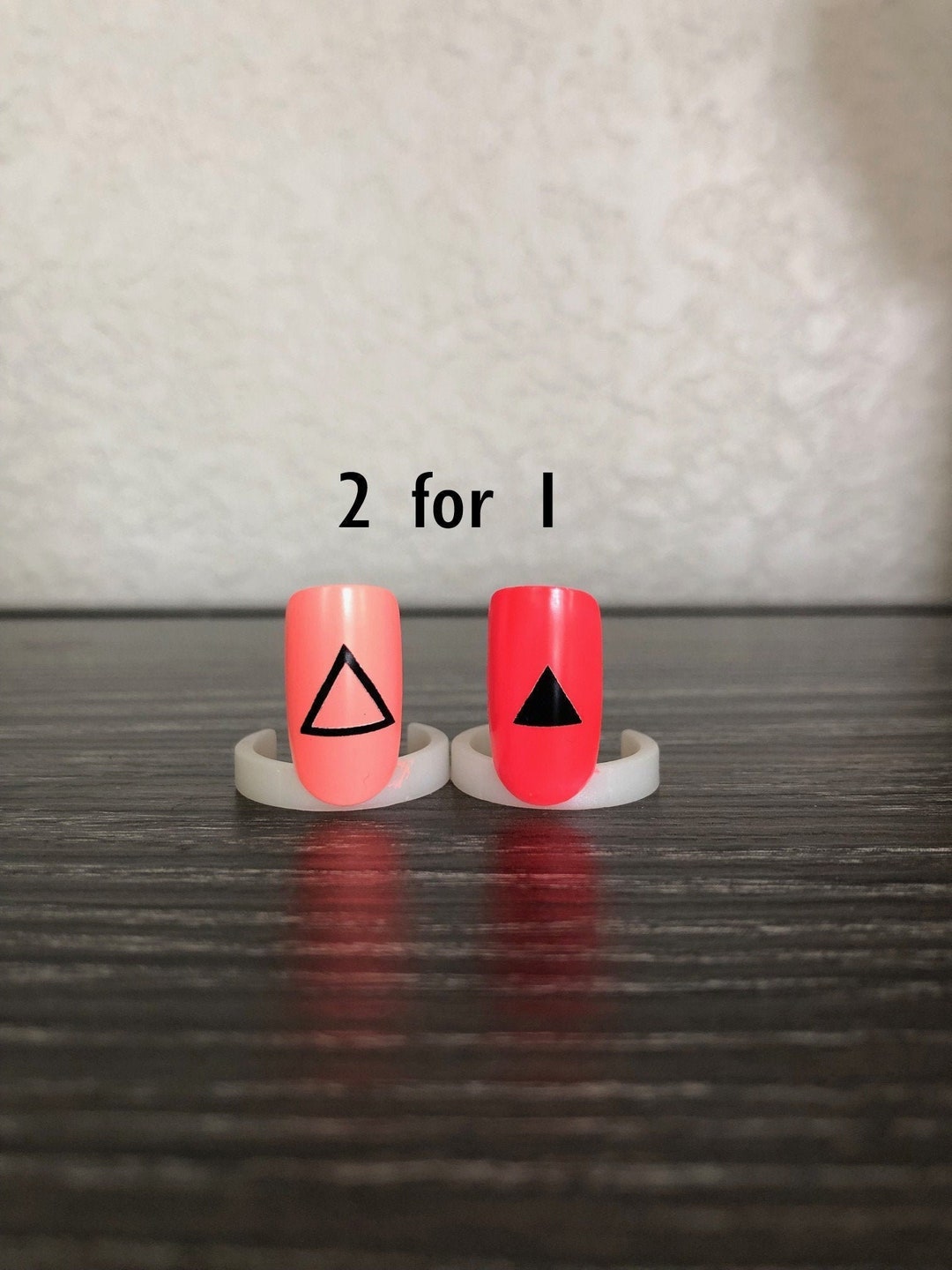 Triangle Nail Decals: Vinyl Nail Art - Etsy