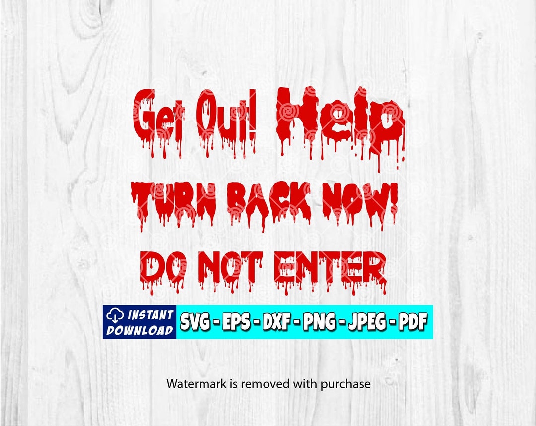 Bloody Words SVG Blood Svg Halloween Words Blood - Etsy