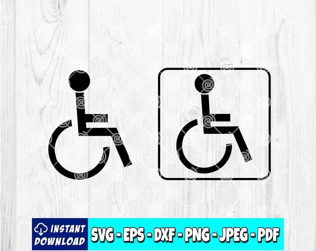 Handicap Symbol SVG | Wheelchair Svg | Handicapped Sign | Disabled ...