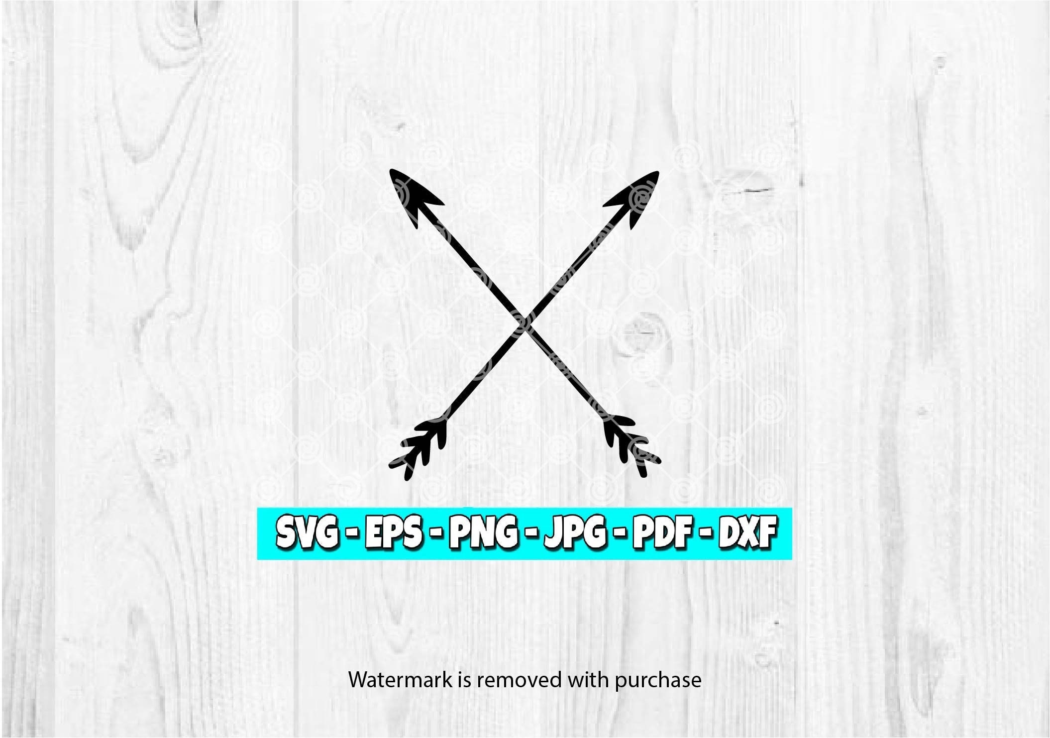 Crossed Arrows SVG: Cricut Silhouette Cut File (digital Download) - Etsy UK