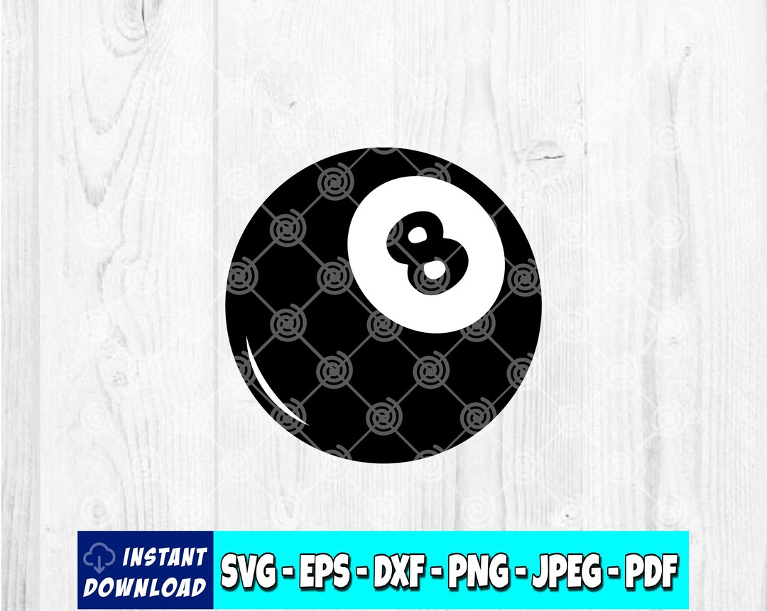 8 Ball SVG | Magic Eight Ball Svg | Pool Player | Gambling | Retro Svg ...