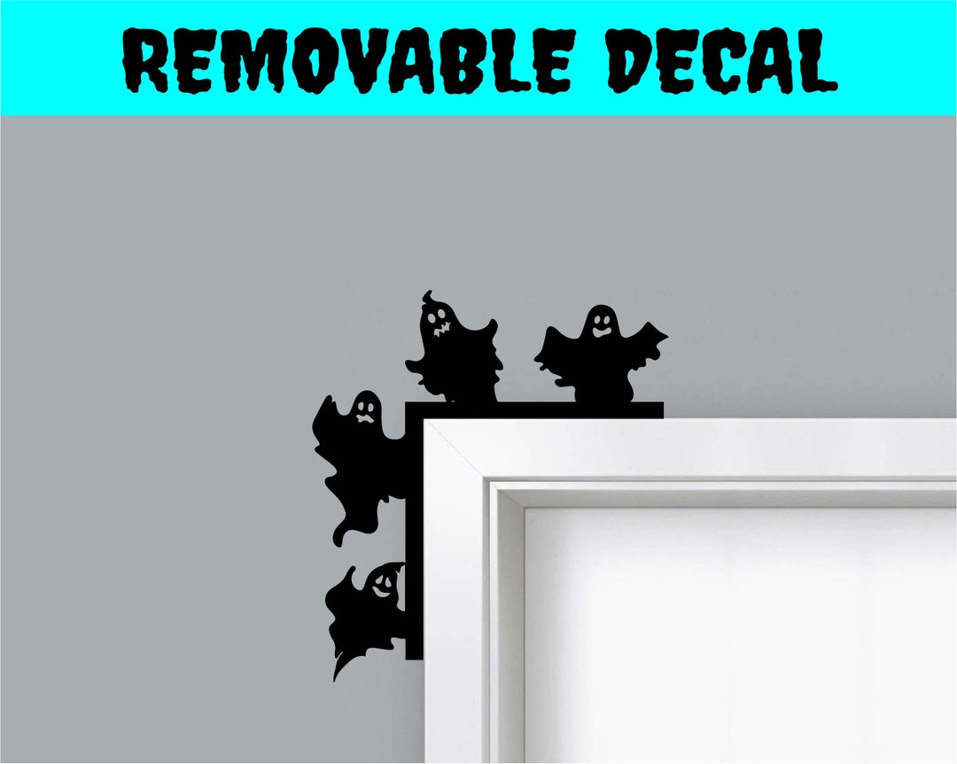 Ghost Corner Decal | Halloween Decoration | Halloween Décor | Door ...