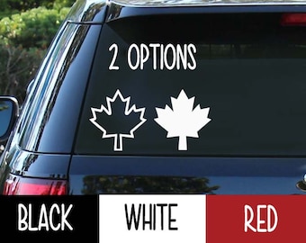 Canadian Maple Leaf Outline Vinyl Decal Sticker Canada - Etsy
