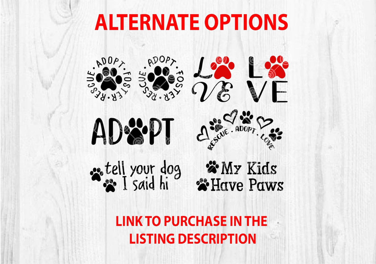 Adopt Pet Decal Paw Print Paw Sticker Foster Pet - Etsy
