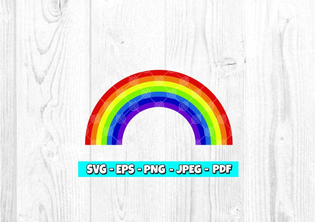 Rainbow SVG Cricut Cut Files Silhouette Layered Files Rainbow Clipart ...