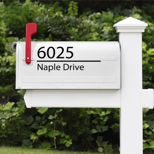 Custom Mailbox Address | Custom Mailbox Decal | Personalized Mailbox ...