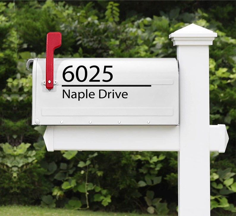 Custom Mailbox Address Custom Mailbox Decal Personalized - Etsy