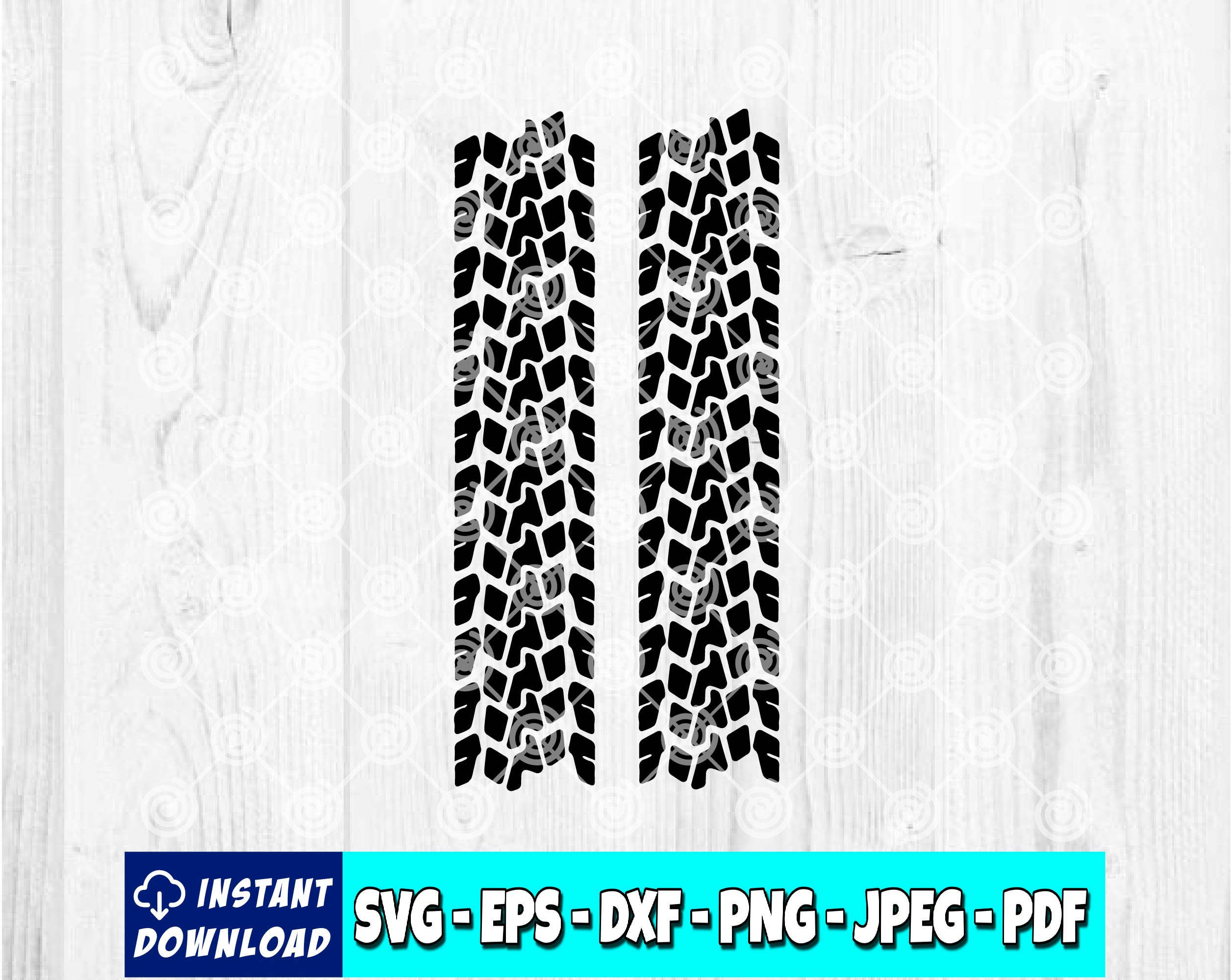 Mud Tire Tread Marks