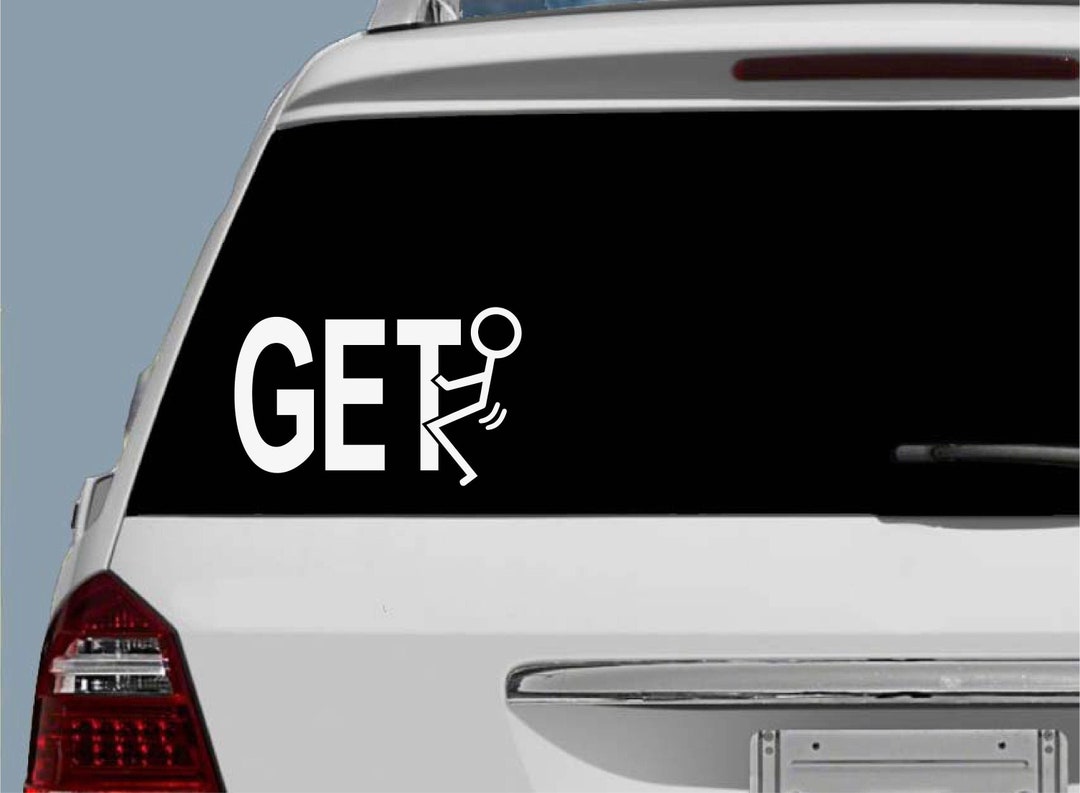 Funny Stick Figure Car Decal: Adult Humor Vinyl Sticker - Etsy