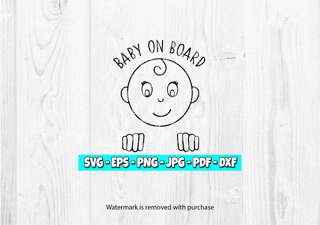 Baby Face SVG Baby on Board Svg Baby Shower Gift Baby on - Etsy