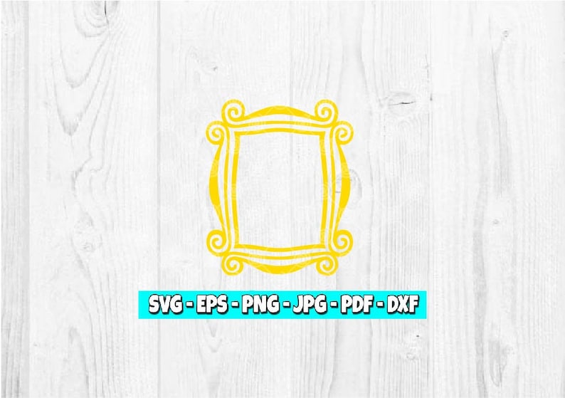 Friends Frame SVG Friends Inspired Peephole Frame Yellow - Etsy