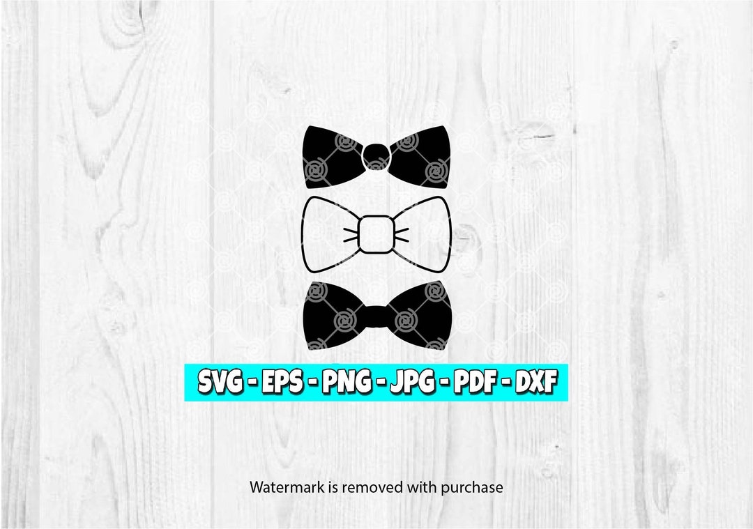 Bow Tie SVG: Tuxedo Vector Cut File (digital Download) - Etsy
