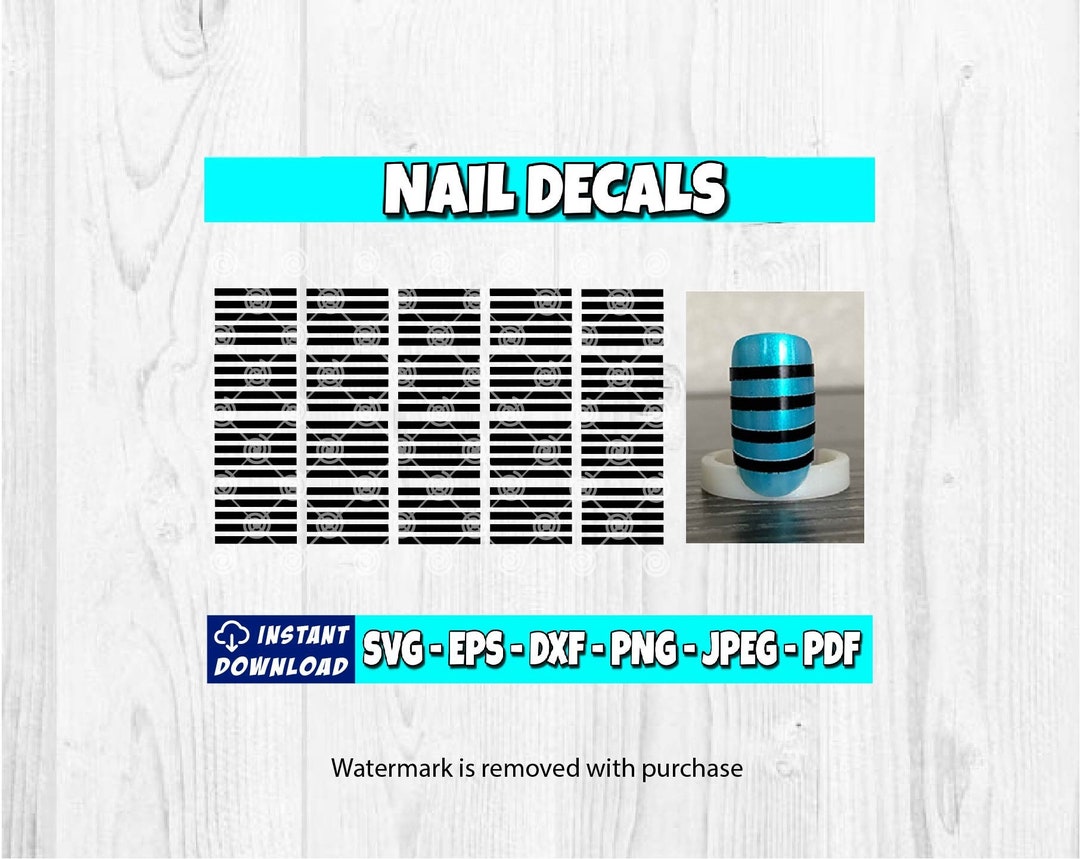 Línea recta SVG / Calcomanía de uñas svg / Nail Art svg / Calcomanía de ...