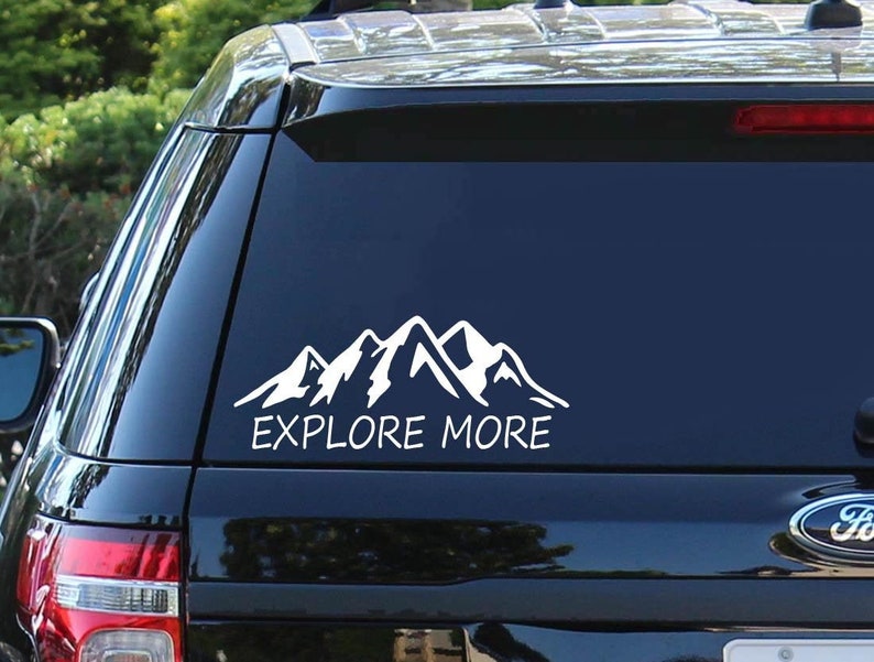 Explore More Mountains Bumper Sticker Exploring Decal - Etsy