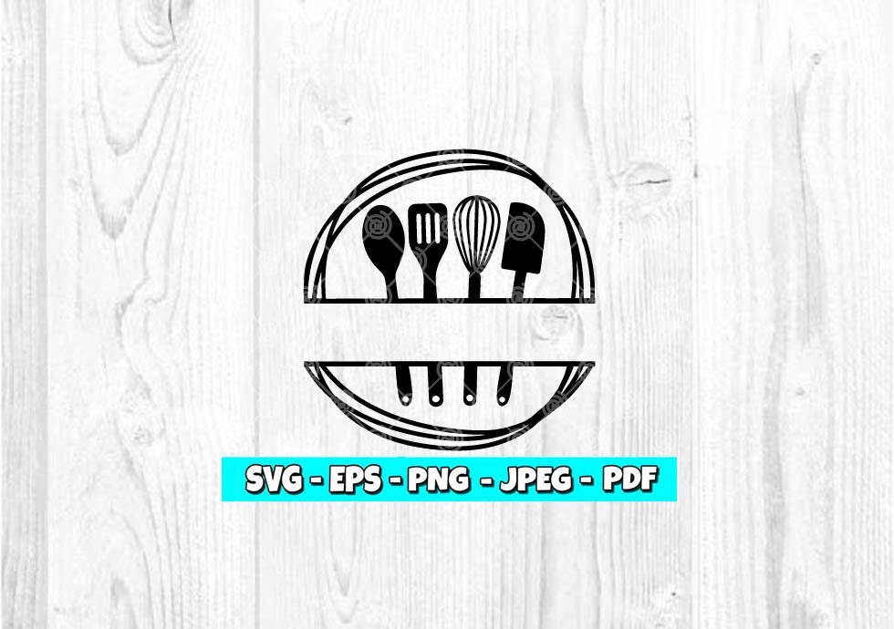 Cooking SVG Circle SVG Kids Cooking SVG Circle Utensils - Etsy