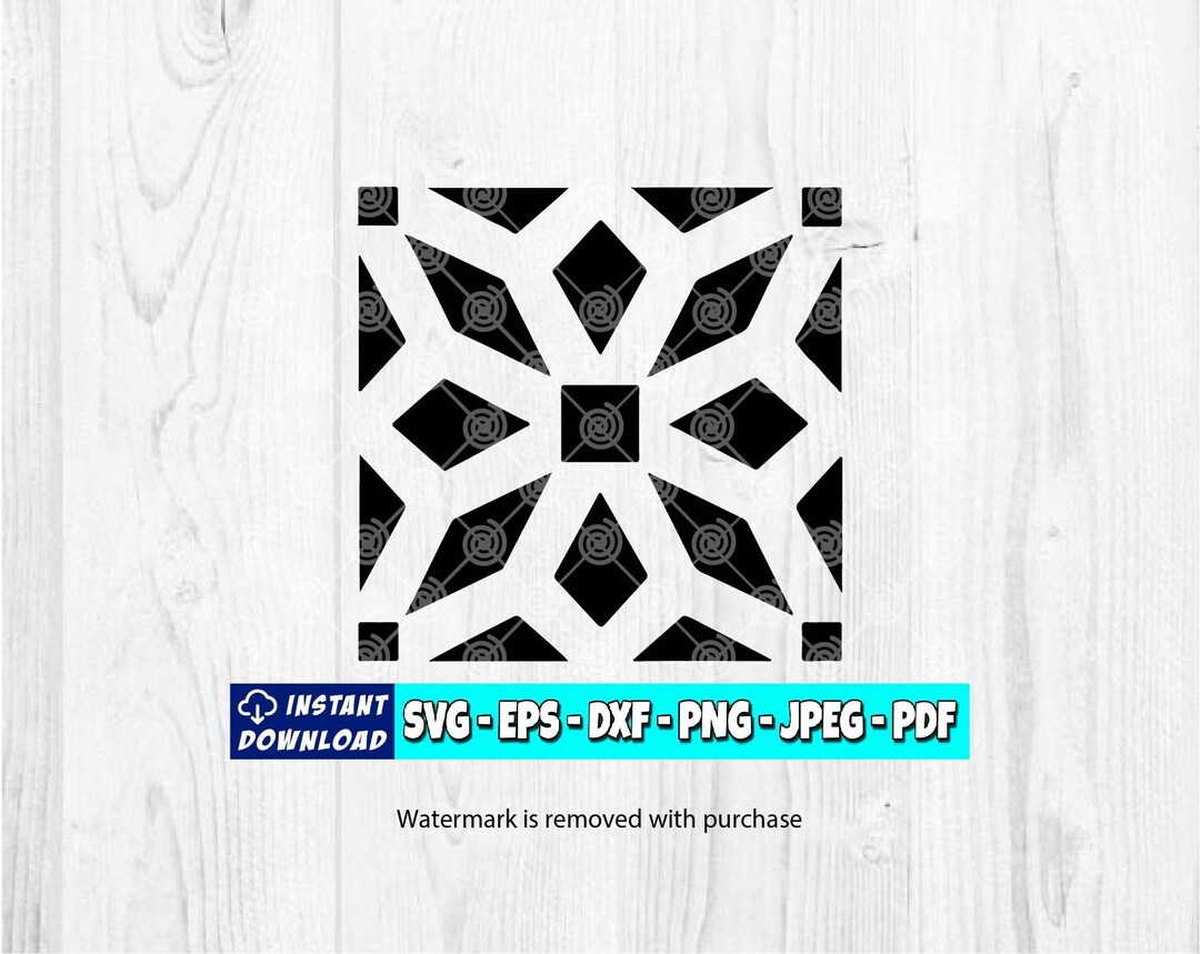Tile Stencil Digital File Tile Template Stencil Cutting File Floor ...