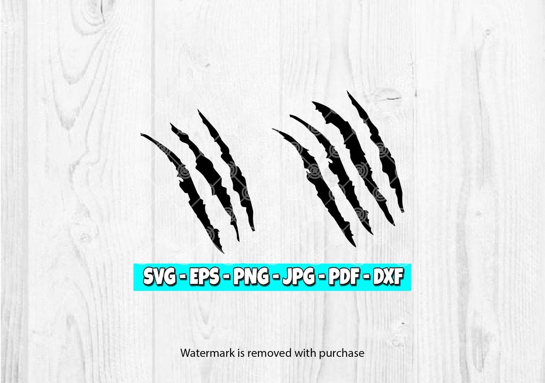 Dinosaur Slash SVG Claw Scratch Bundle Dinosaur Scratches Svg Jurassic ...