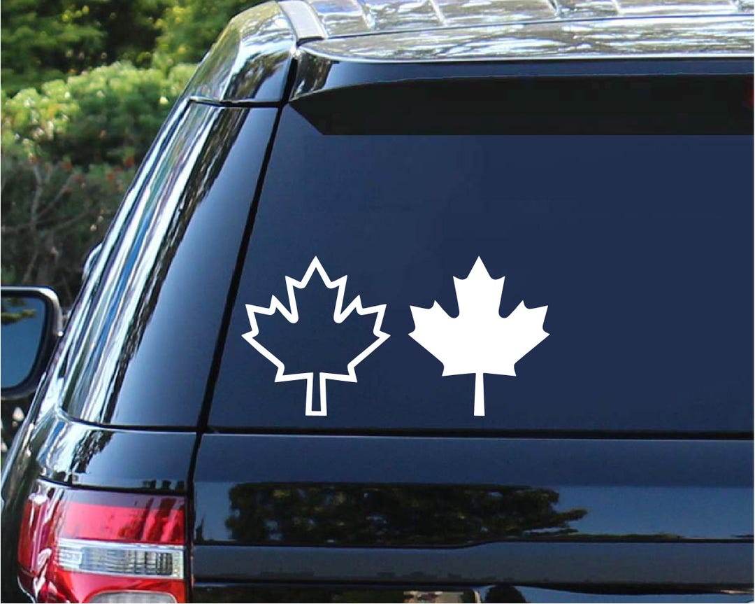 Maple Leaf Car Decal | Canadian Stickers | Canada Decal | Maple Leaf ...