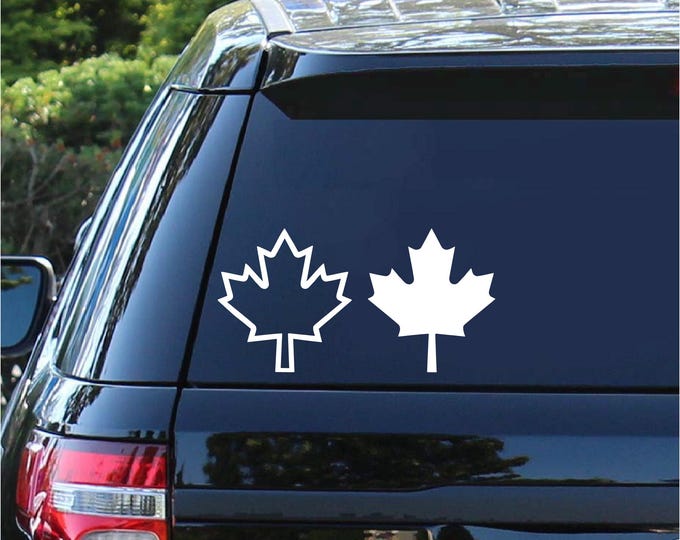 Maple Leaf Vinyl Decal Canadian Symbol Canada Sticker 0042 - Etsy Canada
