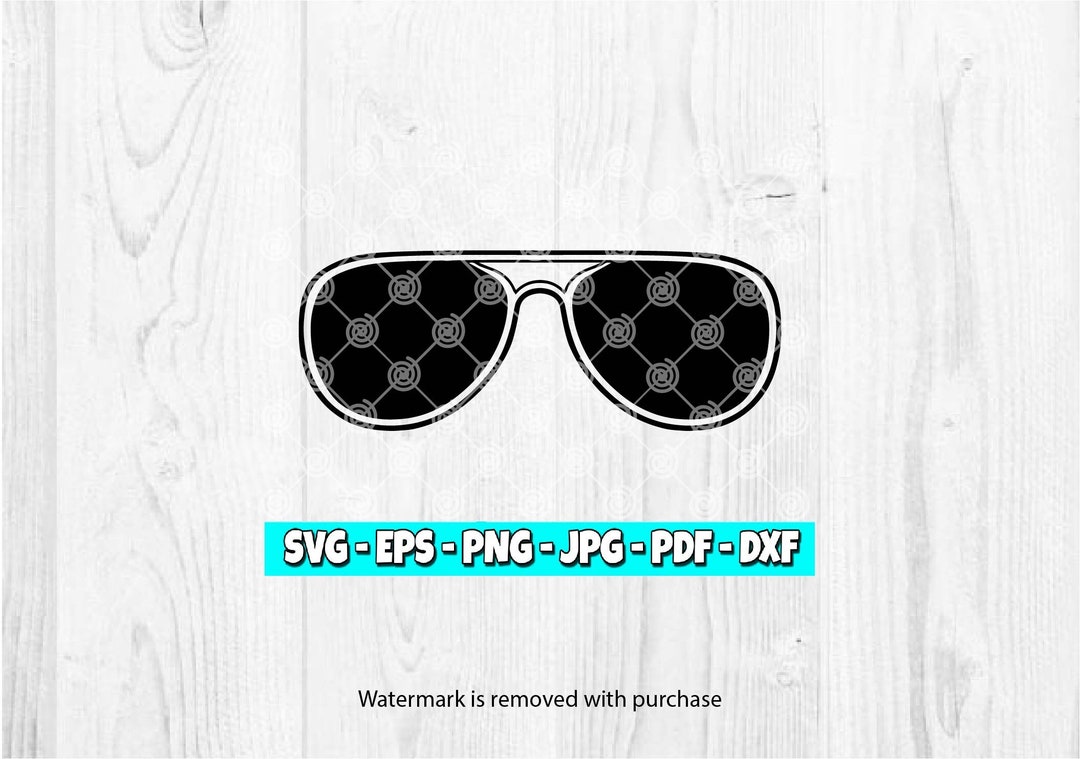 Aviator Sunglasses SVG: Glasses Clipart, Cricut Cut File (digital ...