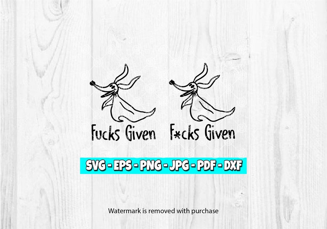 Zero Fucks Given SVG Ghost Dog Svg Halloween Svg Zero Dog Christmas Svg ...