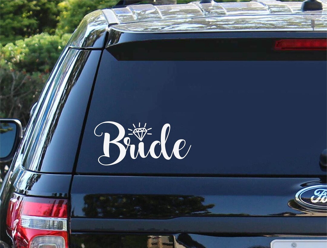 Bride Diamond Vinyl Decal - Bridal Shower, Bachelorette Party - Etsy