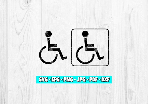 Handicap Symbol SVG Wheelchair Svg Handicapped Sign | Etsy Canada