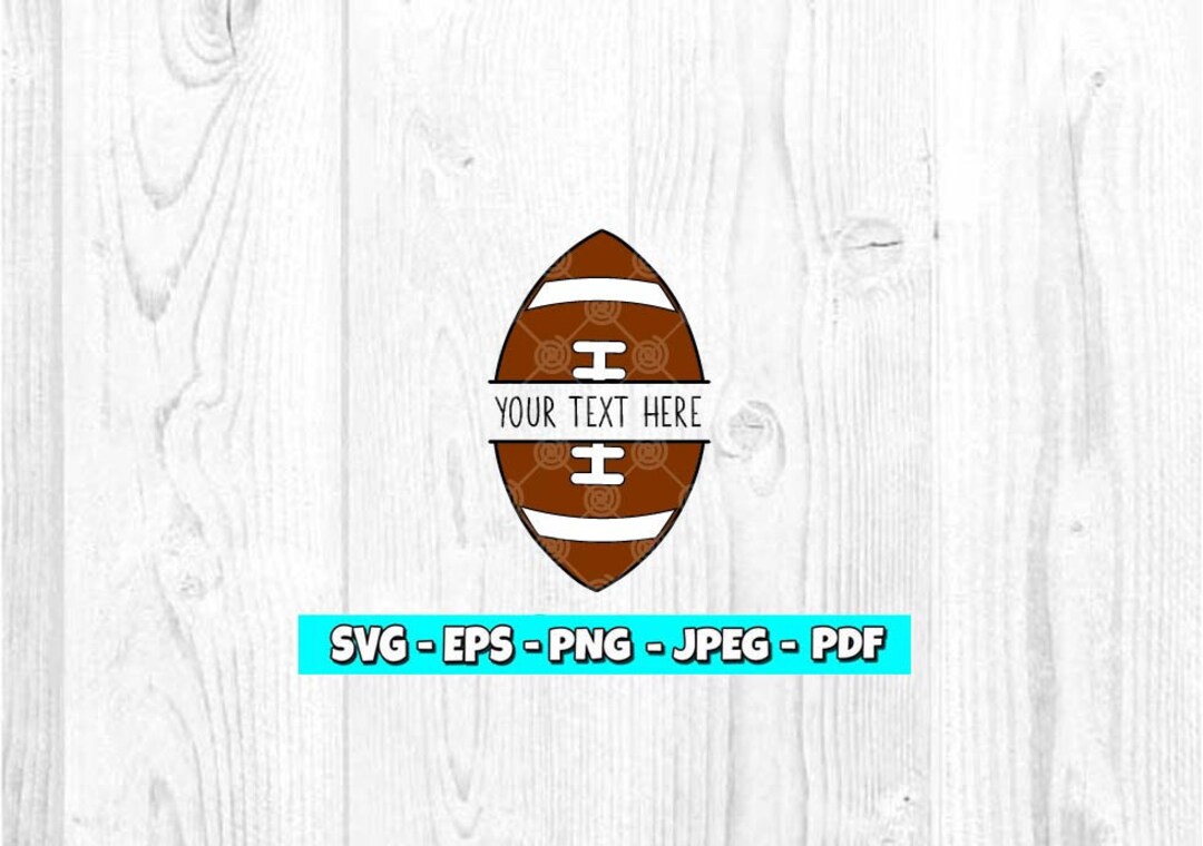 Custom Football SVG: Personalized Sports Clipart (digital File) - Etsy